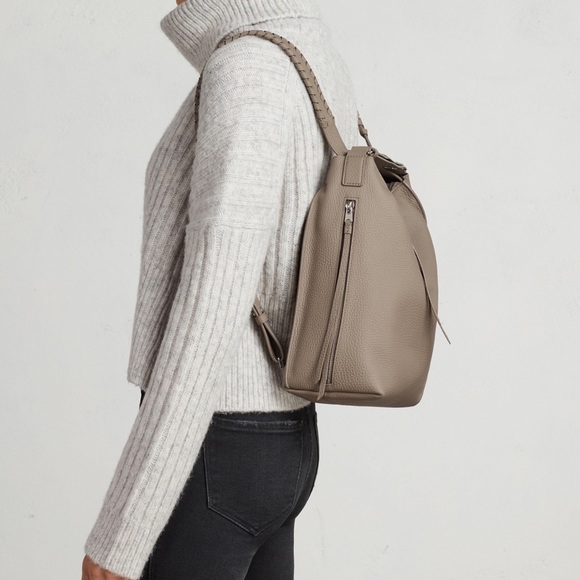 All Saints | Bags | All Saints Akita Small Backpack In Taupe Grey ...